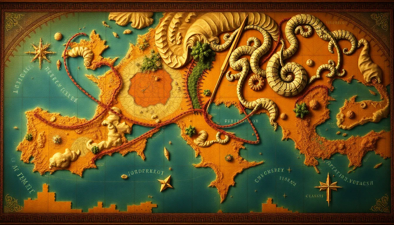 The Mythical Geography of Tiamat: A Map of Chaos - Babylonian Mythology